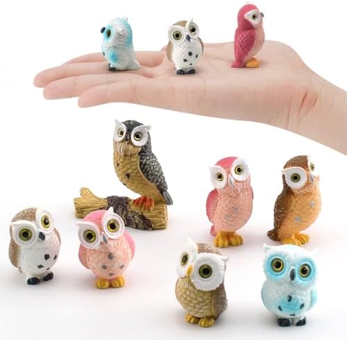 Amazon.com: ANIUHL 5 Pieces Owls Fairy Garden Miniature Ornaments Mini ...