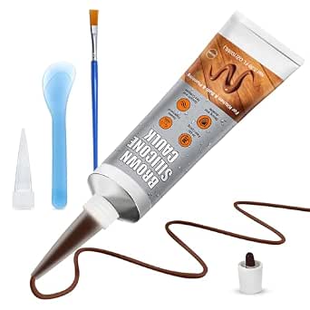 JAOJAO Brown Caulk, Brown Silicone Caulk Super Strong Bonding Force ...