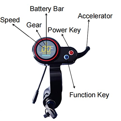 Snapklik.com : EVERCROSS Display Thumb Throttle 2 In 1 Speedometer ...