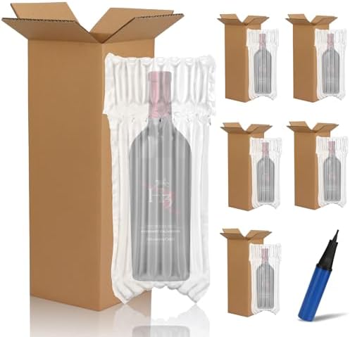 Amazon.com: Dunzoom 6 Set Wine Shipping Box Wine Shipper with Pearl ...