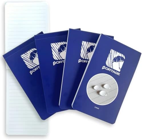Amazon.com : Portage Notebooks - 4 Pack Waterproof Notebook, Made From ...