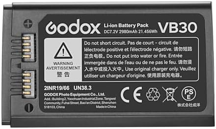 Amazon.com: GODOX V100 V1 V1Pro Battery Replacement V30 Battery with ...