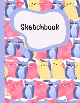 Amazon.co.jp: Sketchbook: Colorful Large Sketch Pad for Kids with Blank ...