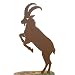 Springender Steinbock H113cm Bergziege Ziege Rost Edelrost Metall Tier ...