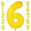 Amazon.com: Large Yellow Number 1 Foil Balloons 40 Inch Helium Big ...