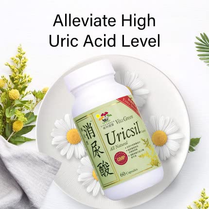 Vita Green Urinary Uric Acid Herbal Supplement, Natural Cleanse ...