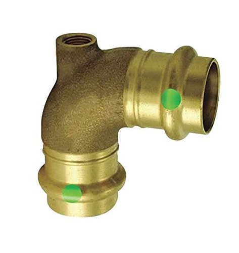 VIEGA 14578 Propress Bronze Vent Tee with Female 3/4" x 1/8" x 3/4" P x ...