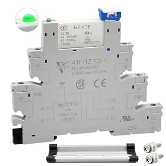 Amazon.com: 24V Relay Din Rail;Silm;Signal Relay for PLC ...