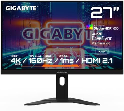 Amazon.co.jp: ゲーミングモニター GIGABYTE M27U Gaming Monitor （27型 ウルトラHD 平面モニター ...