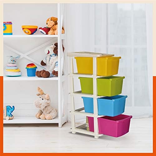 Bathla STOMO 4 XL Drawers Multi-purpose Modular Storage for Home ...