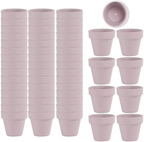 Amazon.com: Fcacti 54 Pcs Small Mini Pink Clay Pots 2.1'' Terracotta ...
