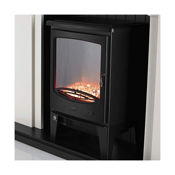 Warmlite Cambridge Electric Fireplace Suite, Adjustable Thermostat and ...
