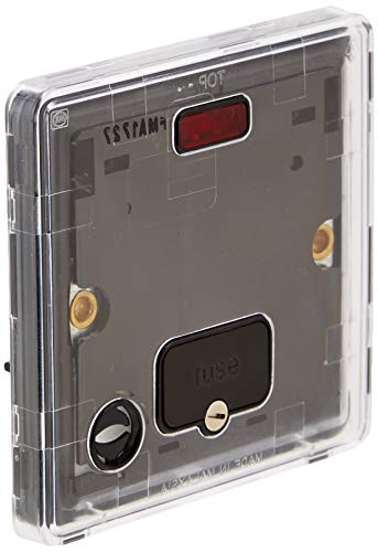 MK Dimensions 1 Gang 13A DP UNSWITCHED Connection Unit with NEON & Flex ...