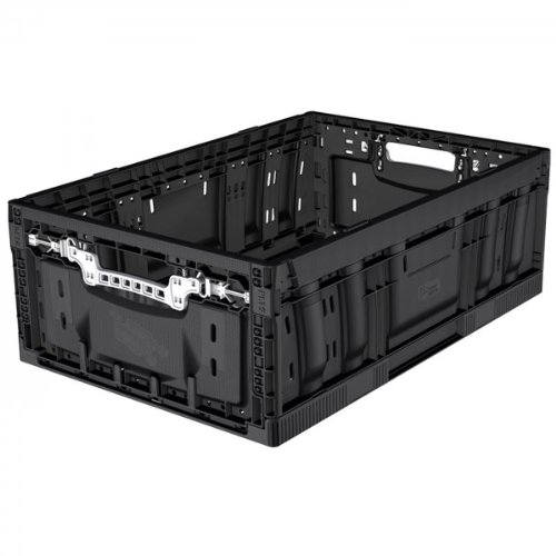 Polymer Logistics - Large Collapsible Crate Pack of 2 (Black) (8.2H x ...