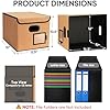 Amazon.com: BALEINE File Organizer Box with Lid, Collapsible File ...
