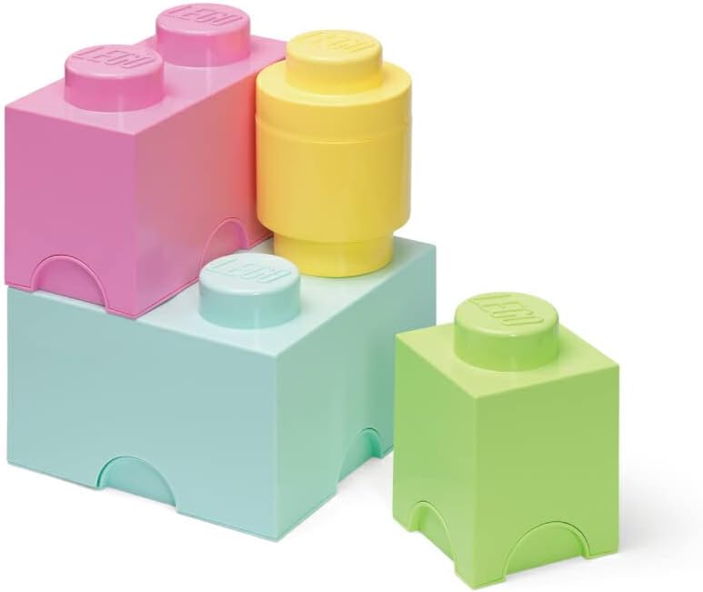 Amazon.com: LEGO Storage Brick Multipack L, Stackable Storage Boxes ...