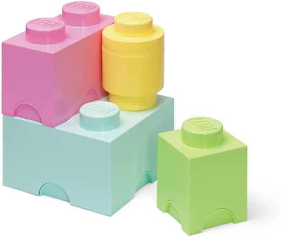 Amazon.com: LEGO Storage Brick Multipack L, Stackable Storage Boxes ...
