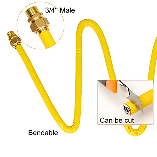 Snapklik.com : Kinchoix 35ft CSST Gas Line 3/4 Gas Line Flex CSST Gas ...