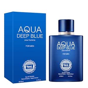Amazon.com : Hybrid & Company Aqua Deep Blue Pour Homme For Men Eau De ...