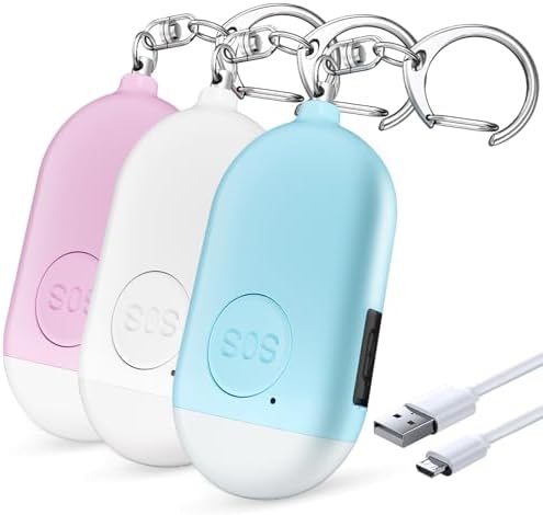 Amazon.com: Rechargeable Personal Safety Alarm for Women - 140dB Self ...