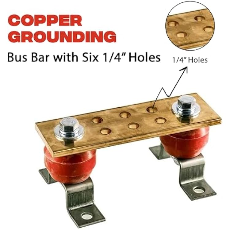 Copper Bus Bar - 6 Ground Bar - Grounding Kit - Nepal | Ubuy