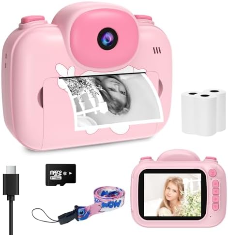 Kids Camera Instant Print 3.5 Inch, Instant Print Camera for Kids Pint ...