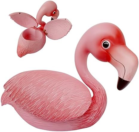 Amazon.com: Pink Flamingo Figurine Home Decor - Cute Flamingo ...