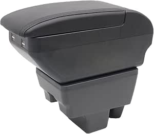 Double Layer Armrest Box For Skoda Rapid 2013-2018 Center Console ...