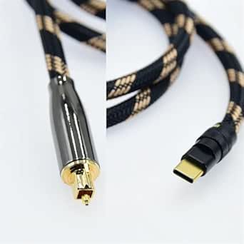 Amazon.com: USB c to Optical Cable Male Type-c to Digital Opt Fiber ...