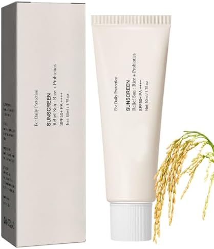 Amazon.com: Face Sunscreen, Rice Sunscreen, Facial Sunscreen, Sunscreen ...