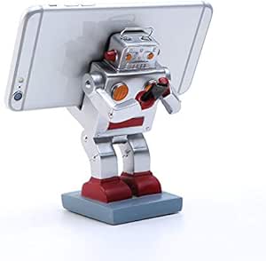 Amazon.com: Cute Robot Phone Stand for Desk Heavy Stable Mobile Device ...