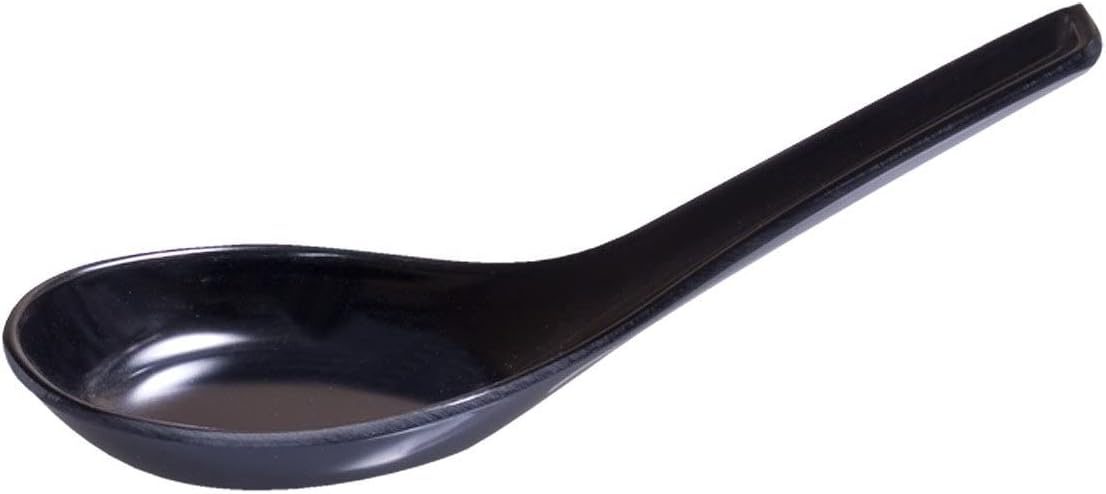Amazon.com: JapanBargain 3192x4, Black Soup Spoons Chinese Japanese ...