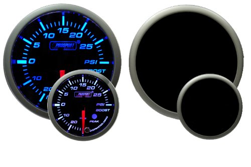 Snapklik.com : Boost Gauge- Electrical Blue/White Premium Series