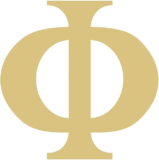 Amazon.com: PHI Letter Greek Font Cutout College Sorority Fraternity ...