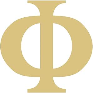 Amazon.com: PHI Letter Greek Font Cutout College Sorority Fraternity ...