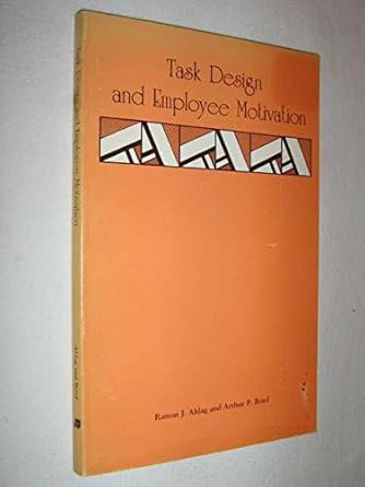 Amazon.com: Task Design and Employee Motivation (Management ...