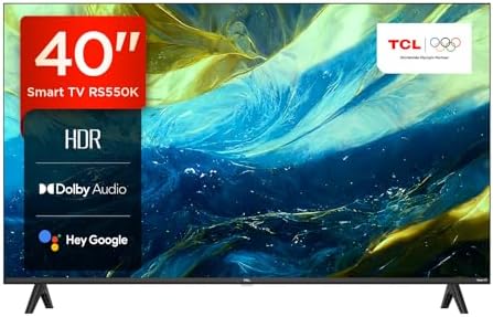 TCL 40RS550K 40-inch Roku TV, Full HD, HDR, Smart TV Home Entertainment ...