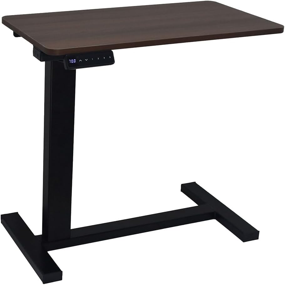 Amazon.com: karwerry Electric Height Adjustable Overbed Table,Bed Desk ...