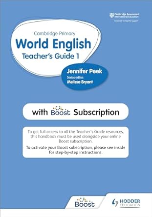 Buy Cambridge Primary World English Teacher's Guide Stage 1 With Boost ...