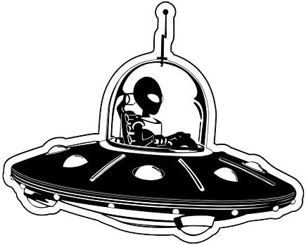 Amazon.com: WickedGoodz Alien UFO Holographic Vinyl Decal - Spacecraft ...