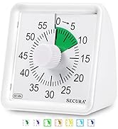 Amazon.com: Secura 60-Minute Visual Timer, Silent Study Timer for Kids ...