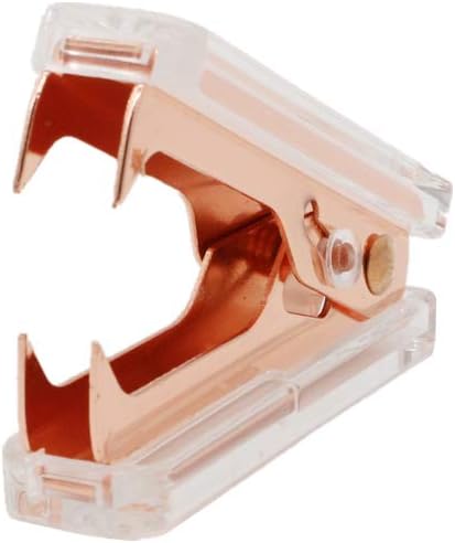 Amazon.com : Clear Acrylic Rose Gold Staple Remover Dress Up Home ...