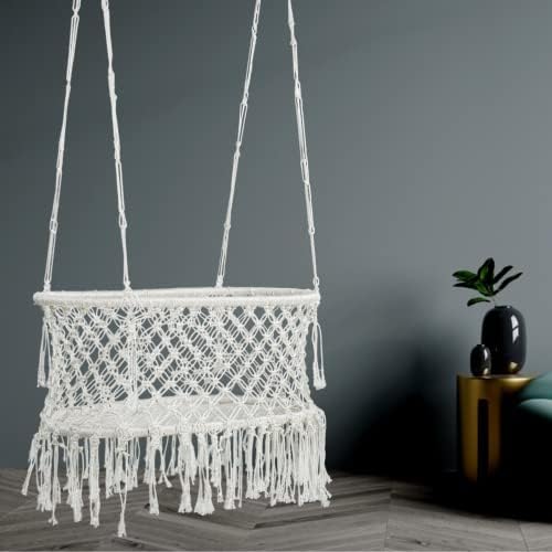 Patiofy Newborn Baby Cradle - Premium Polyester Rope Cradle with Metal ...