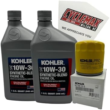 Amazon.com: Cyclemax 10W-30 Semi Synthetic Engine Oil Change Kit ...