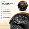 Joomouney Fan Heater, Portable Space Heater, 600/1200W PTC Electric ...