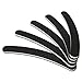 10x Profi Nagelfeile Feile Feilen schwarz gebogen 100/180 Körnung 10er ...