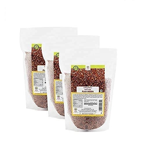 Arya Farm Certified Organic Flax Seeds, 1.5 Kg (Alsi/Agase Beeja/Aali ...