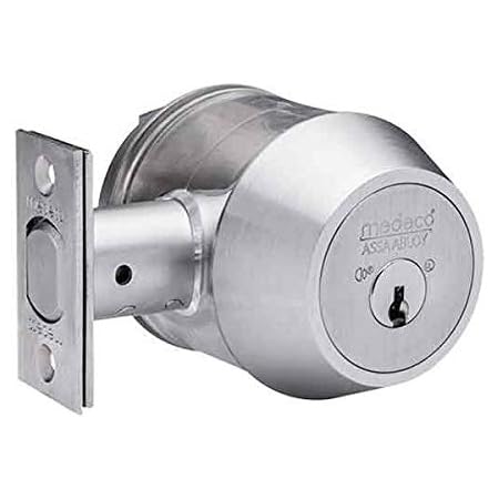 Medeco 11R603 BiLevel M3 Single Cylinder Deadbolt 2-3/8″ Backset (Satin ...