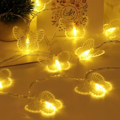 Party Propz Butterfly Lights for Decoration - 4 m, 14 Fairy Led Lights ...