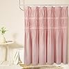 Amazon.com: Homechoice Decor Ruched Ruffled Shower Curtain 72" W x 72 ...